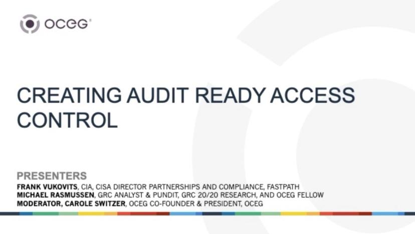 Creating Audit Ready Access Control - OCEG