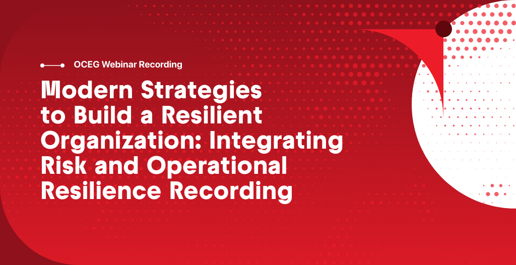 Modern Strategies to Build a Resilient Organization: Integrating Risk ...