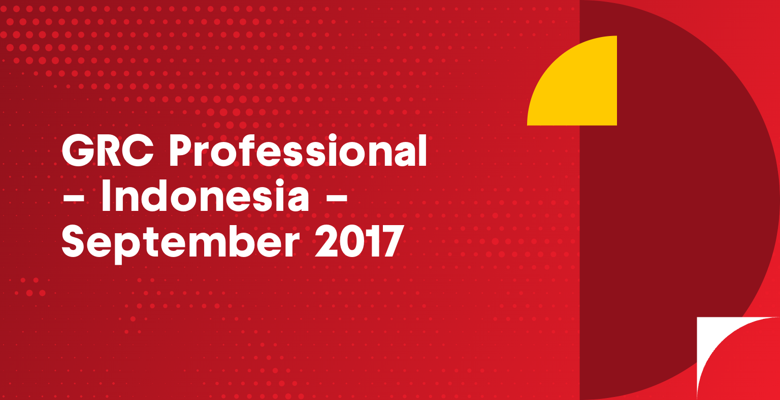 GRC Professional™ – Indonesia – September 2017 - OCEG