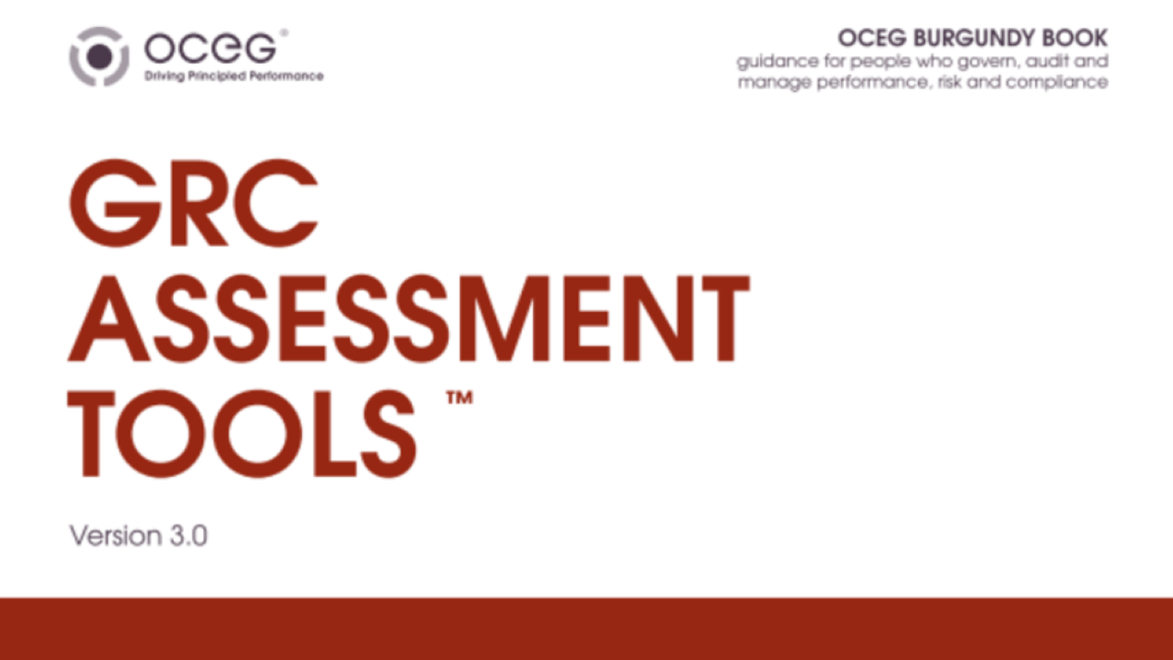 GRC Assessment Tools (Burgundy Book) 3.0 - OCEG