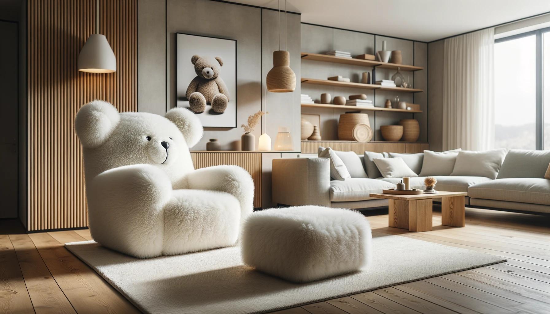 Deze teddy stoel, poef en bankje van Action moet je hebben - Makeover.nl