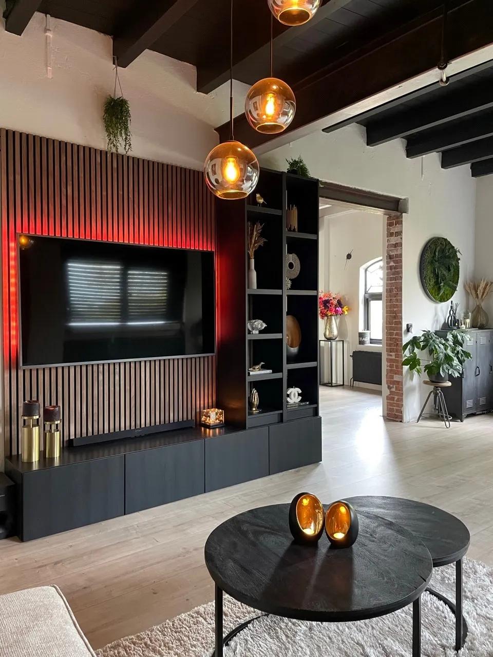 IKEA BESTA & BILLY tv-wandmeubel combinatie - Makeover.nl