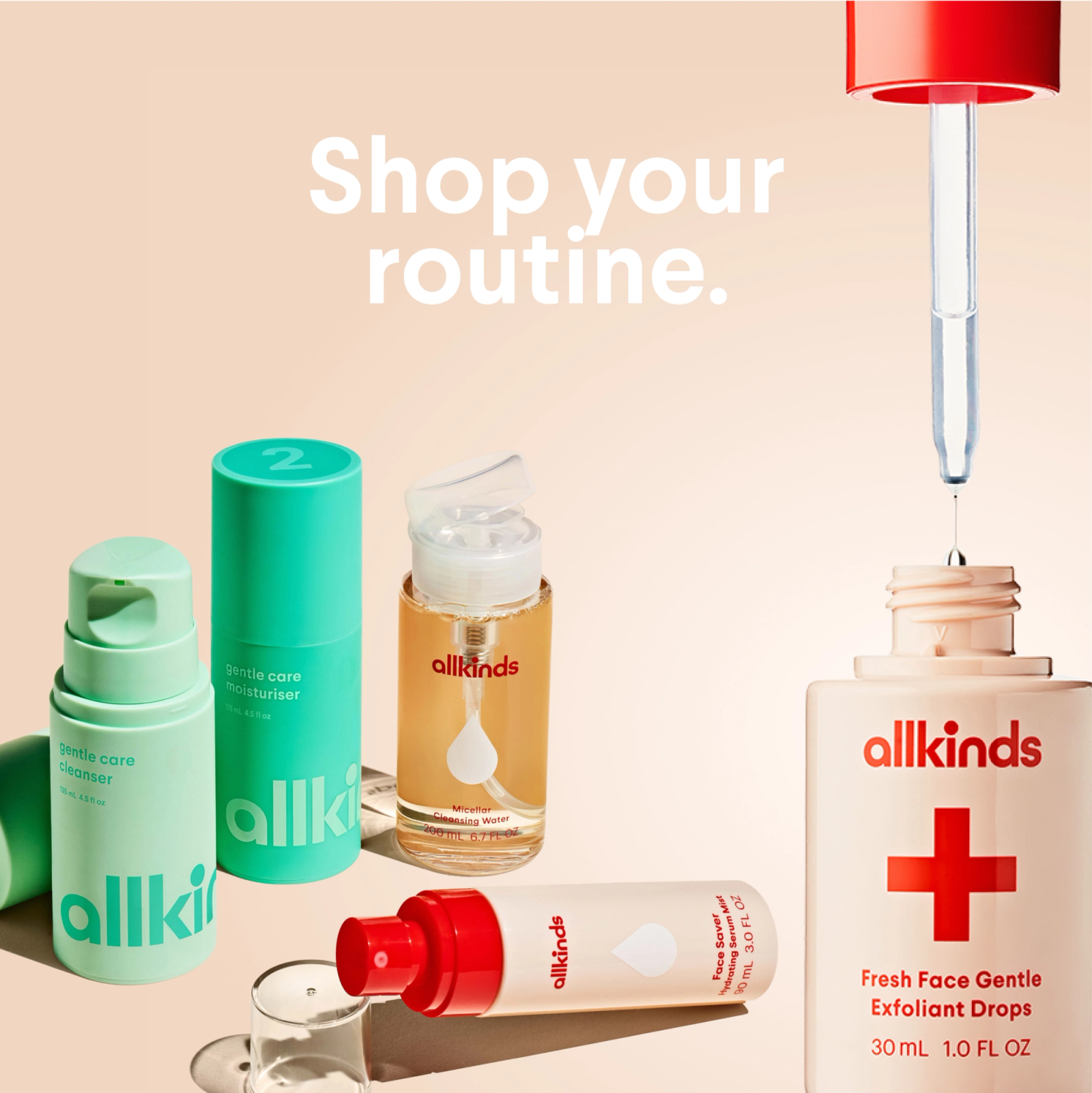 Shop Your Routine - allkinds | skin, hair and self-care for the next-gen.