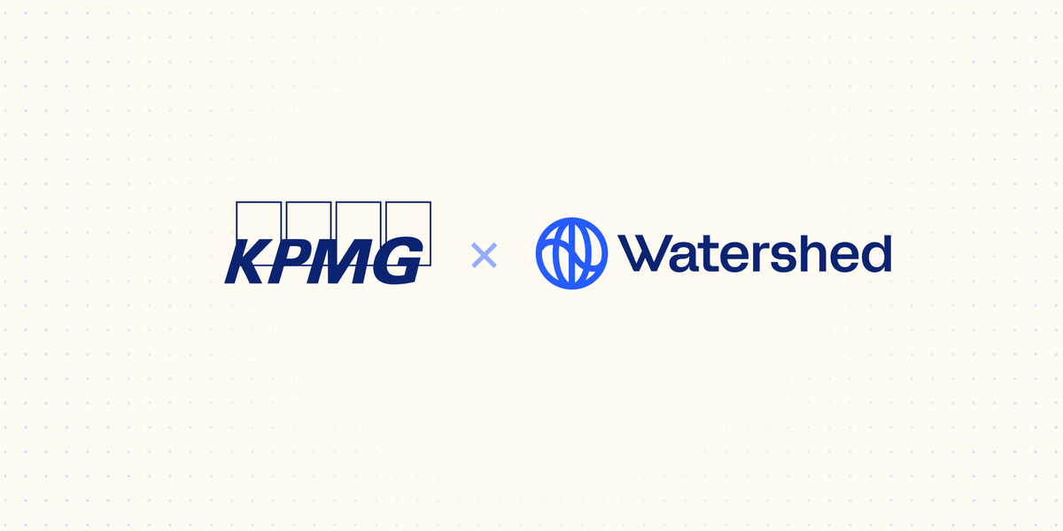 Watershed and KPMG partnership: advancing the global climate agenda