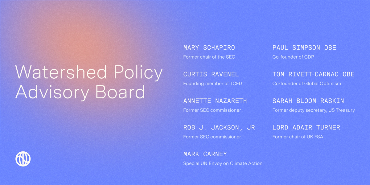 Introducing the Watershed Policy Advisory Board – Watershed