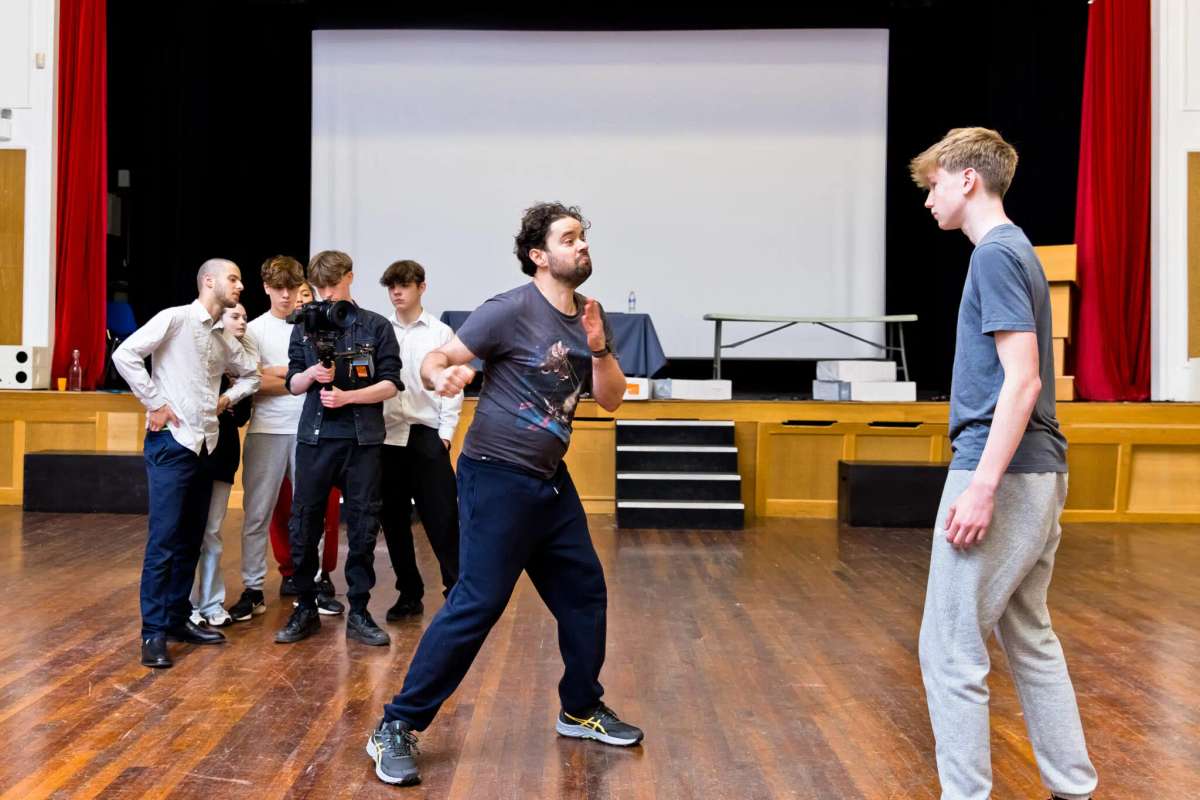 Professional Actor and Fight Choreographer, Dan Burman, visits Mill ...