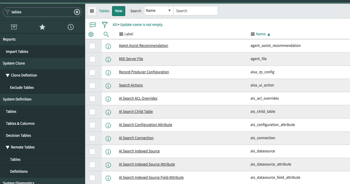 How To Create A Table In ServiceNow - The Snowball | The Snowball