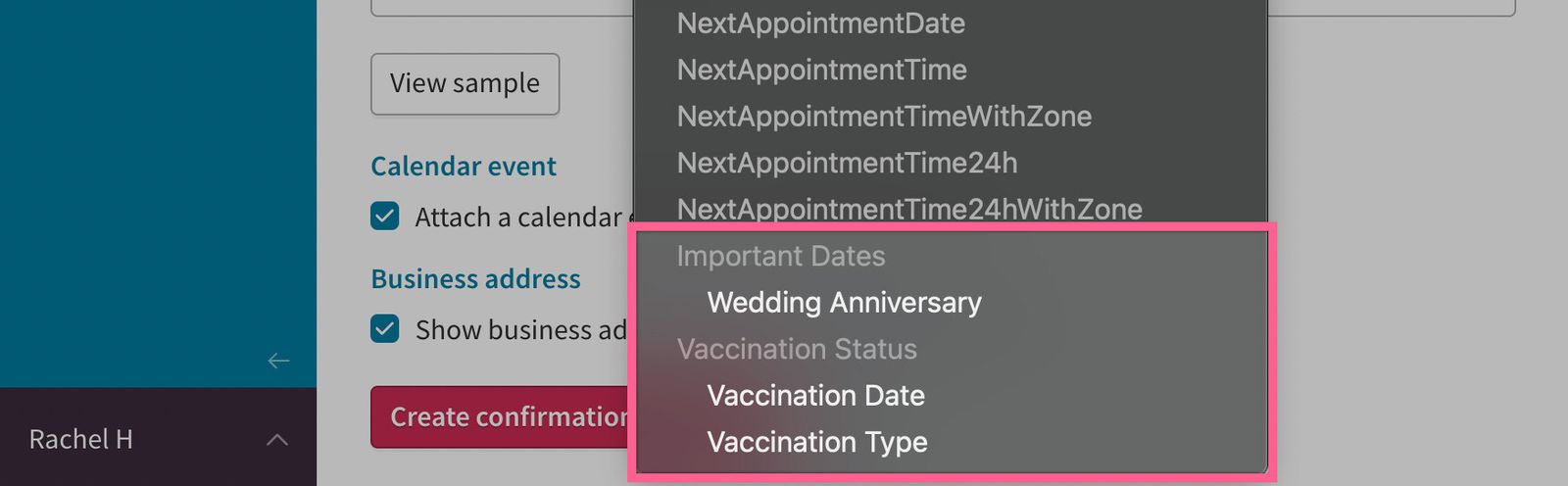 Custom patient field placeholders now available in Cliniko!