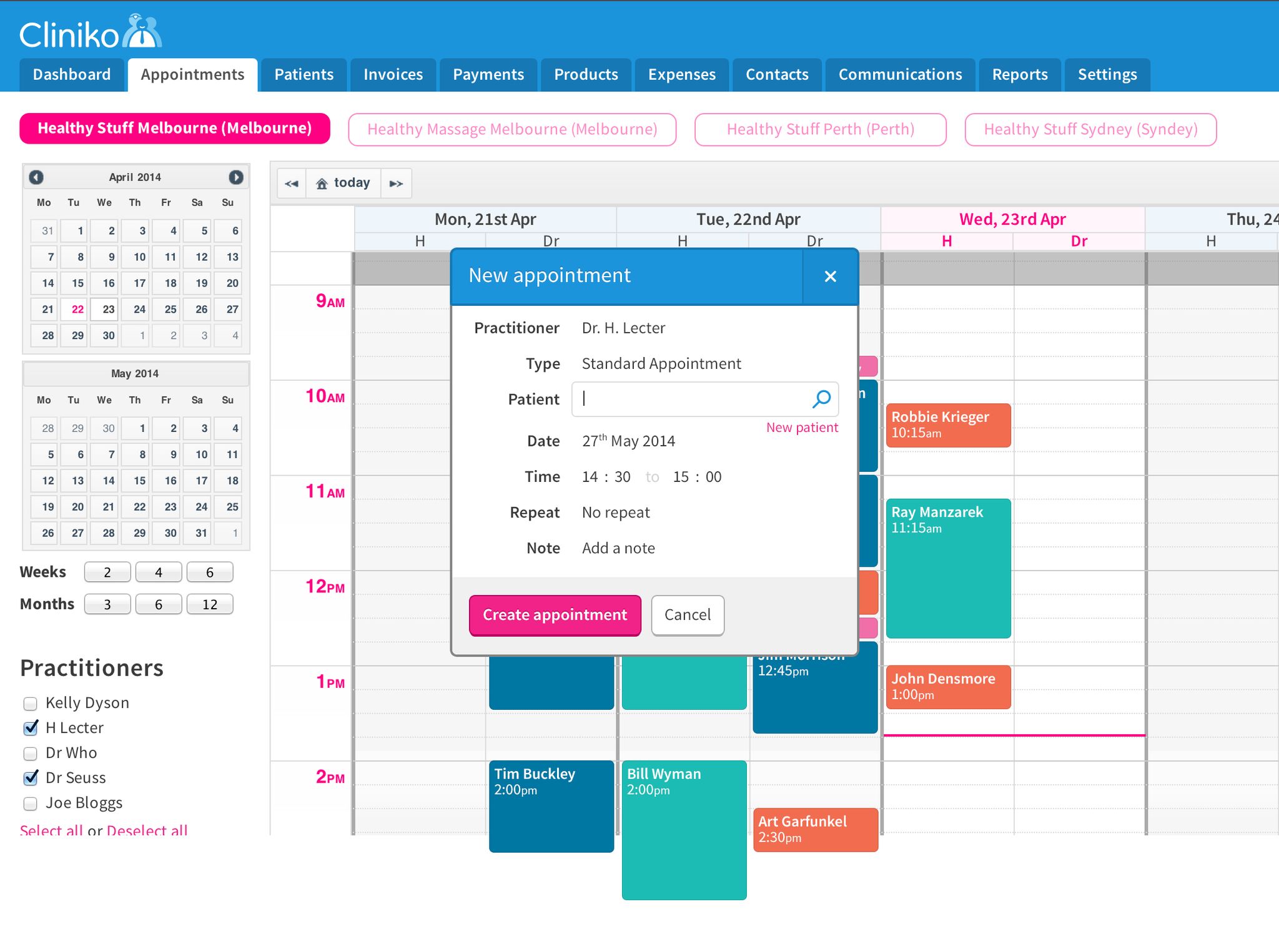 Redesigning the appointment