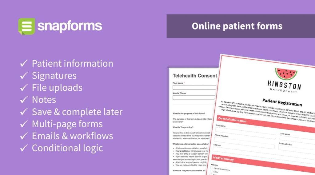 Snapforms - A connected app for Cliniko