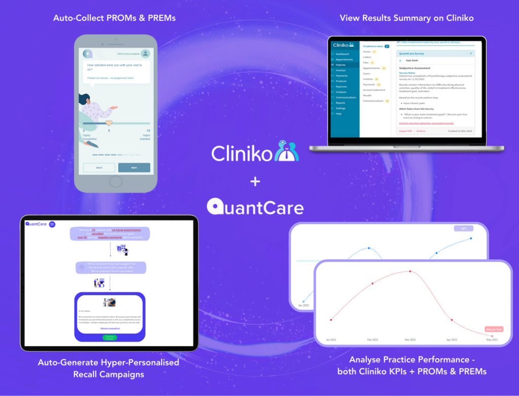 QuantCare - A connected app for Cliniko