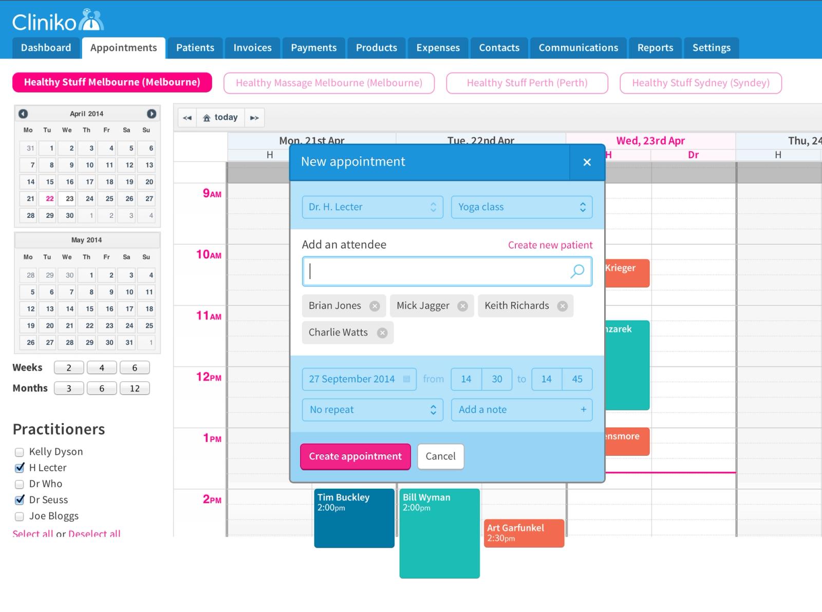 Redesigning the appointment