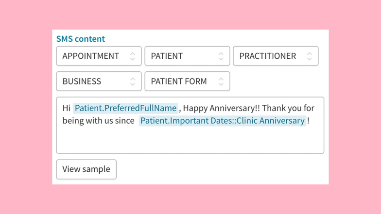 Custom patient field placeholders now available!