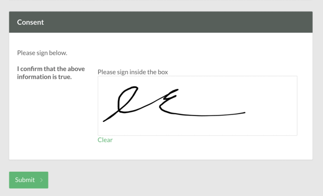 Add signatures to patient forms!