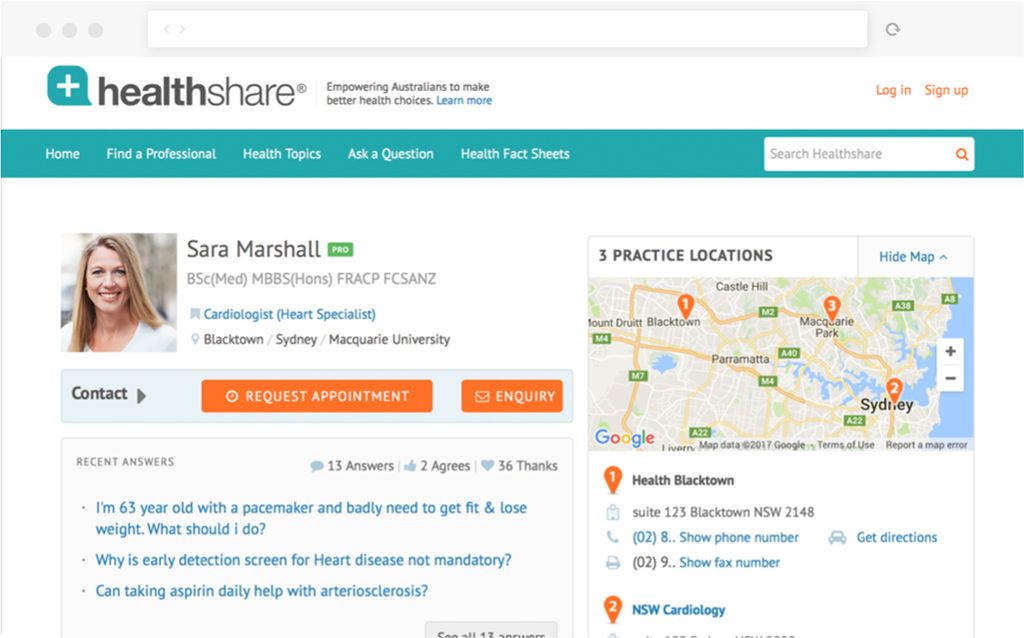 HealthShare - A connected app for Cliniko
