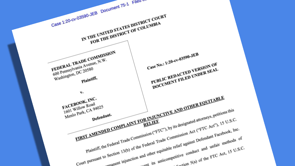 Five Key Points from the FTC's Amended Facebook Complaint | TechPolicy ...