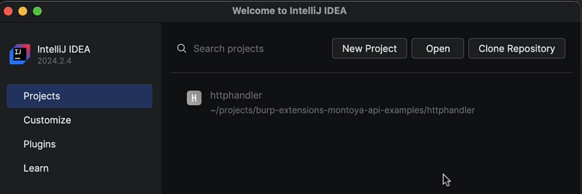 IntelliJ - Kehitysympäristön pystytys (Montoya API + Java)