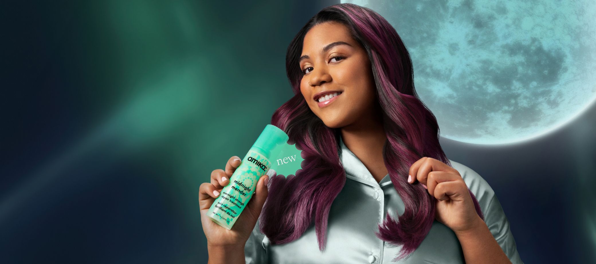 midnight mender overnight strength repair hair treatment | amika