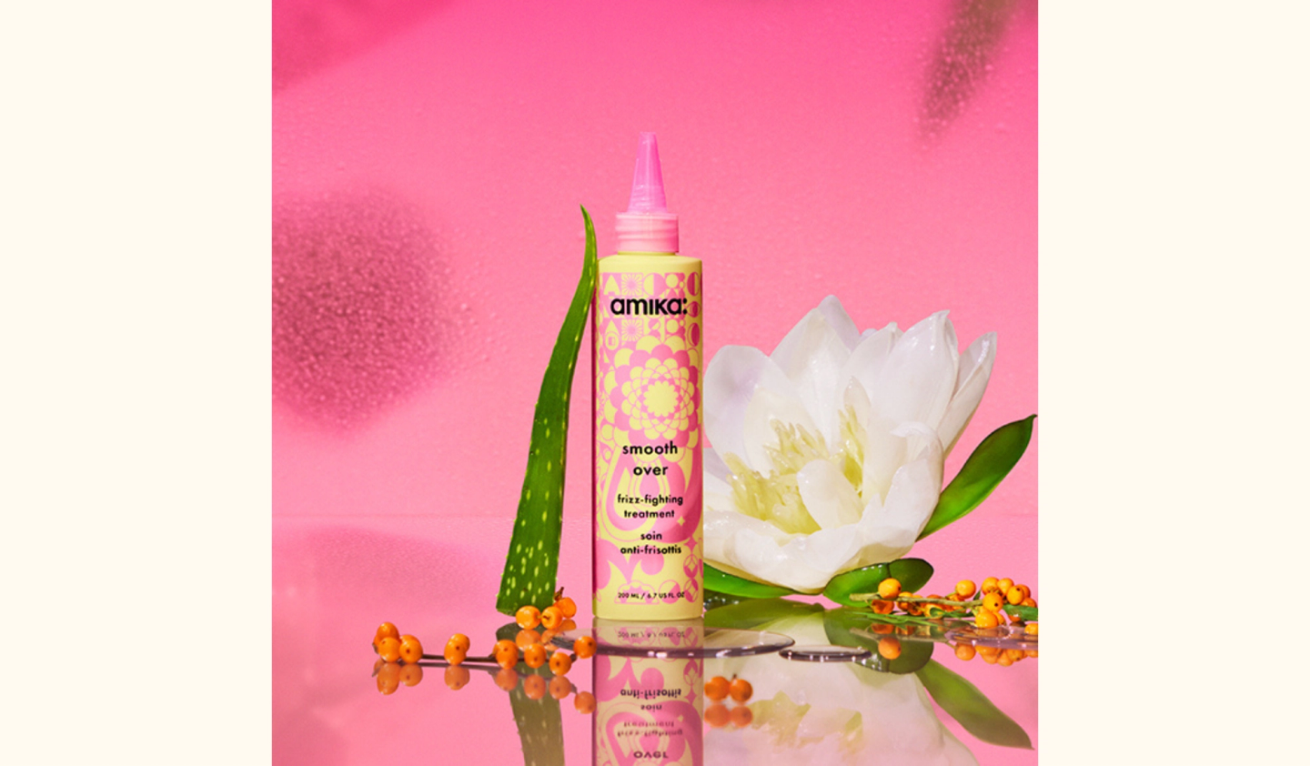 meet NEW smooth over frizz-fighting treatment | amika