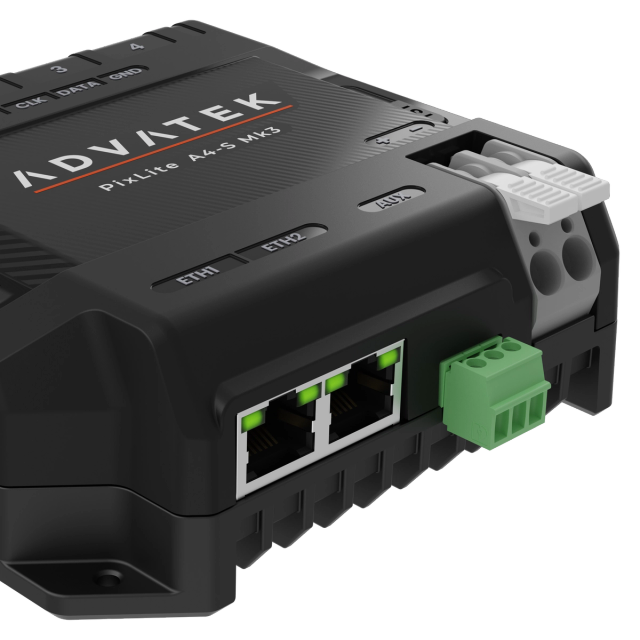 PixLite® A4-S Mk3 professional LED pixel controller - Advatek