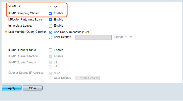 IGMP snooping guide & network configuration - Advatek