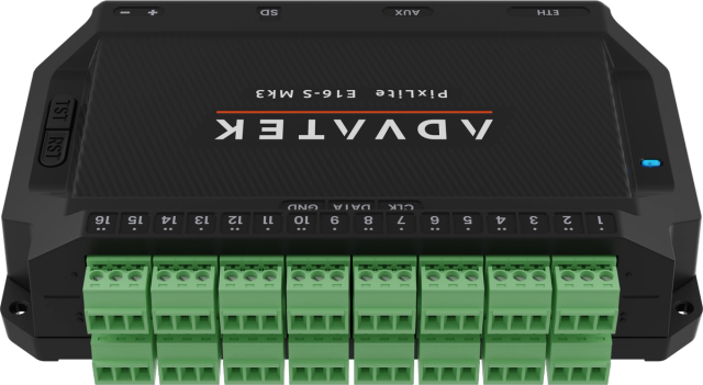 PixLite® E16-S Mk3 professional LED pixel controller - Advatek