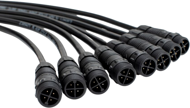 Male Pigtail Connector (8 pcs) - Advatek