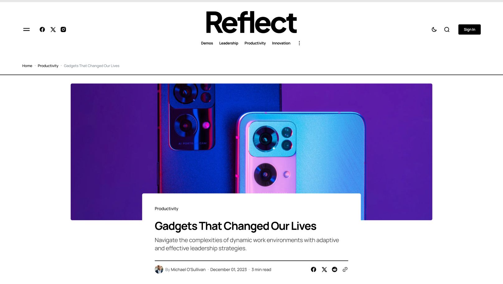 Reflect - Next Level Ghost Theme for Modern Content Creators | High ...