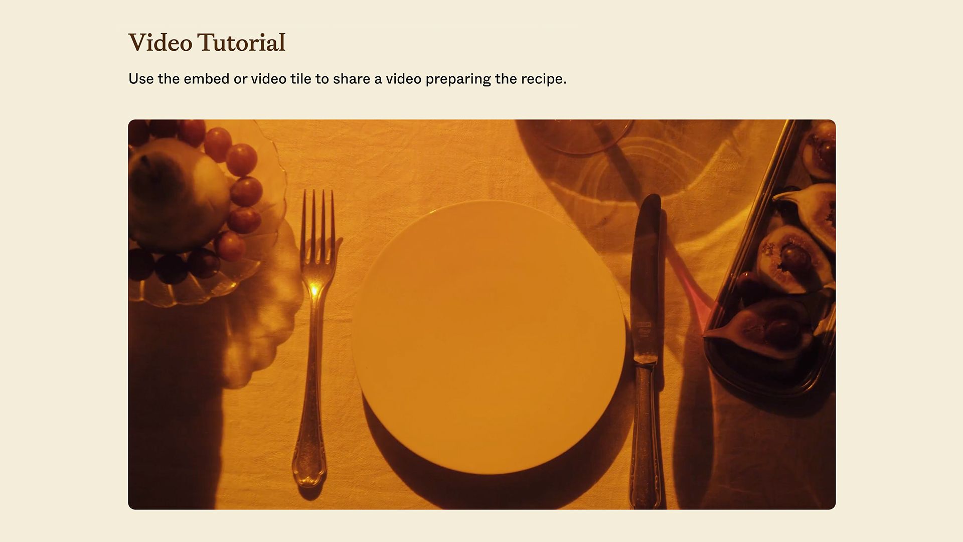 AI-Powered Recipe Template | Tome
