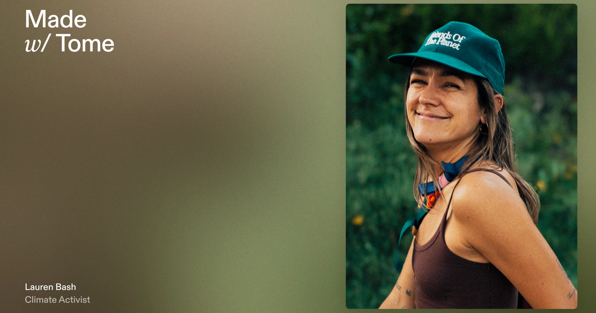 Climate Activist Lauren Bash Uses Tome to Promote Sustainability