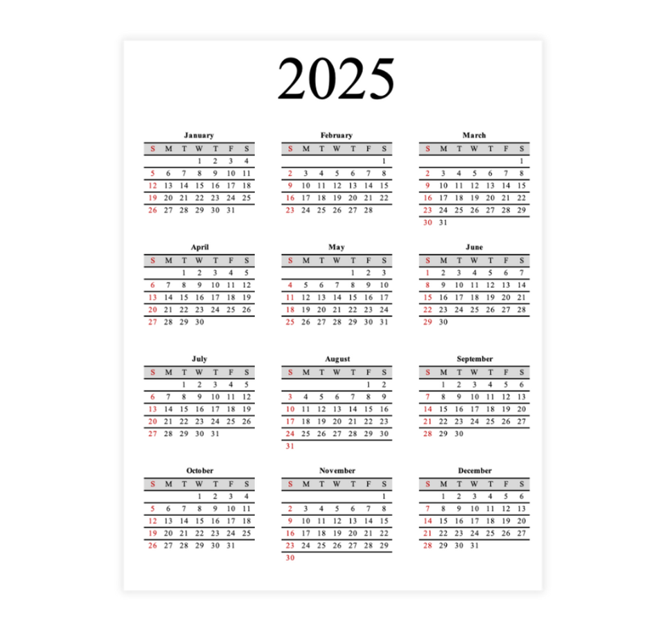 Free Calendar Templates 2026 - Printable Monthly & Yearly Calendars ...