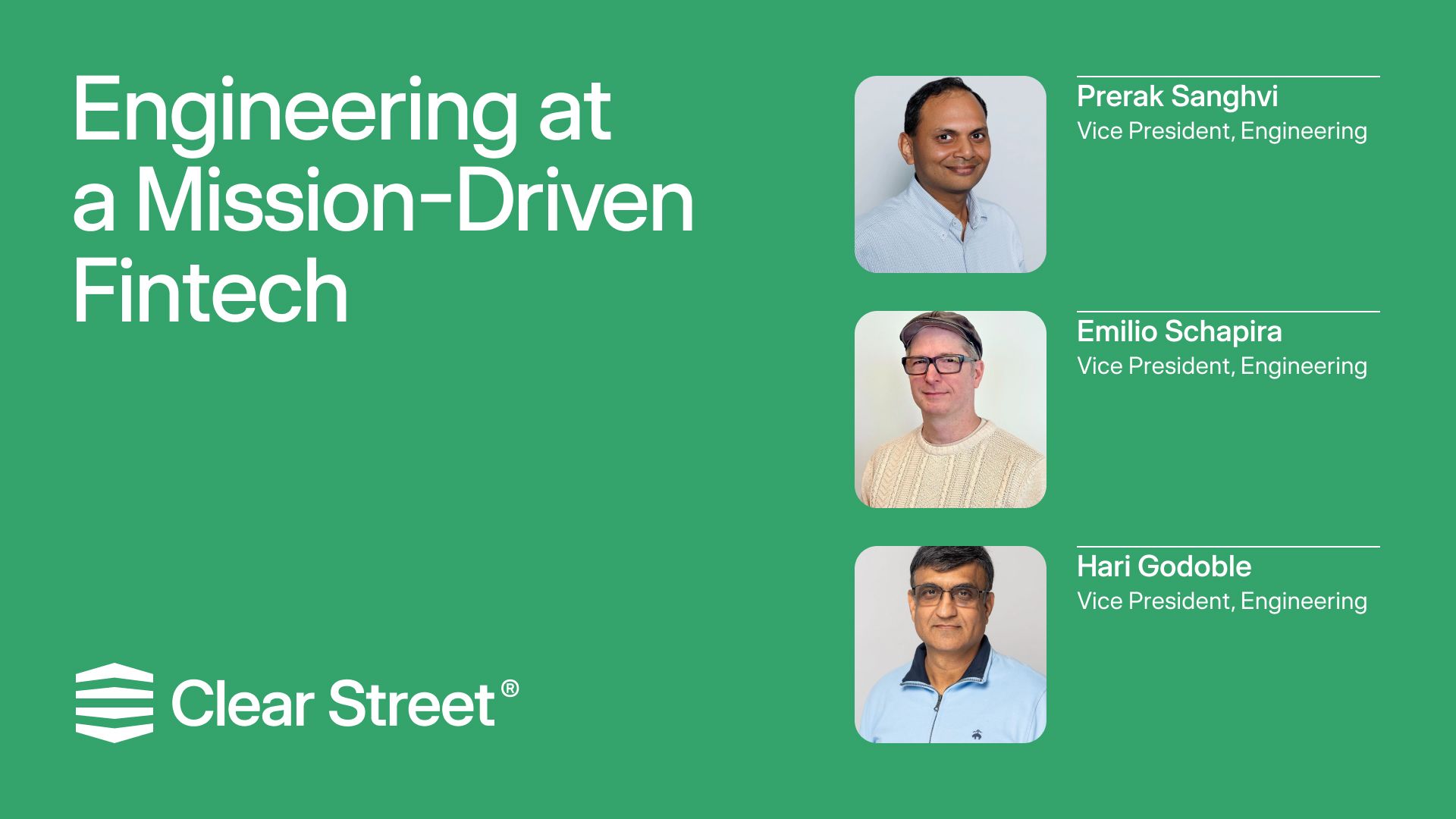 Engineering at a Mission-Driven Fintech | Clear Street — Modernizing ...