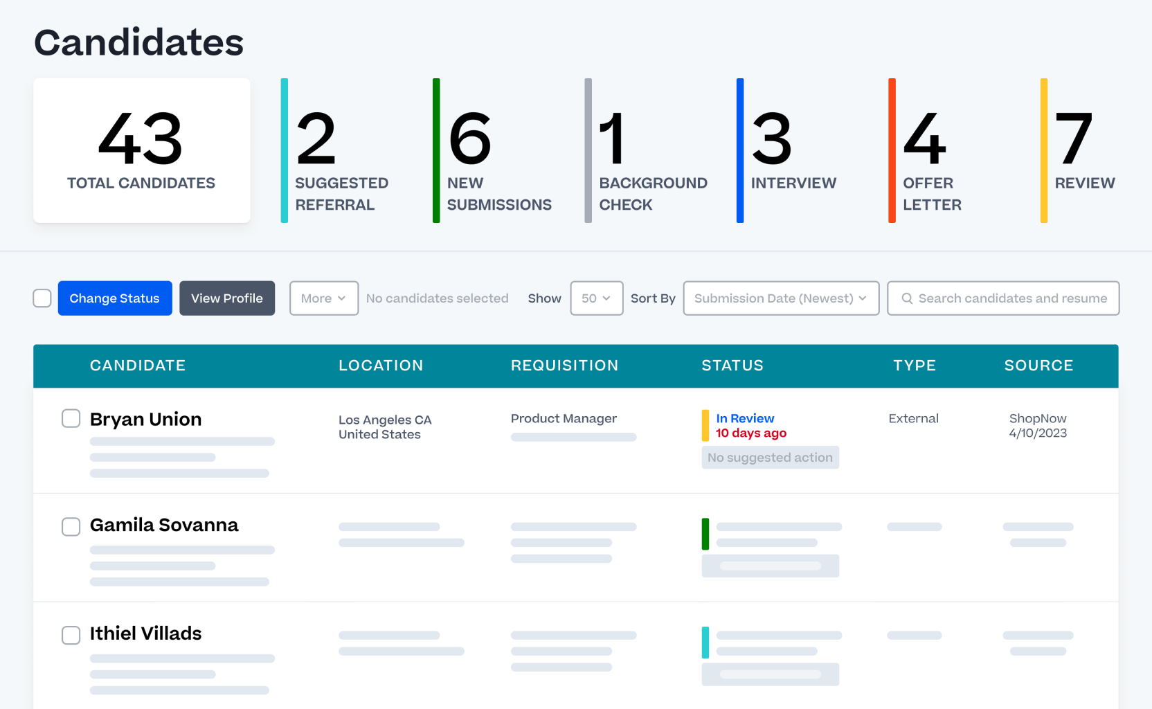 Recruitment and onboarding