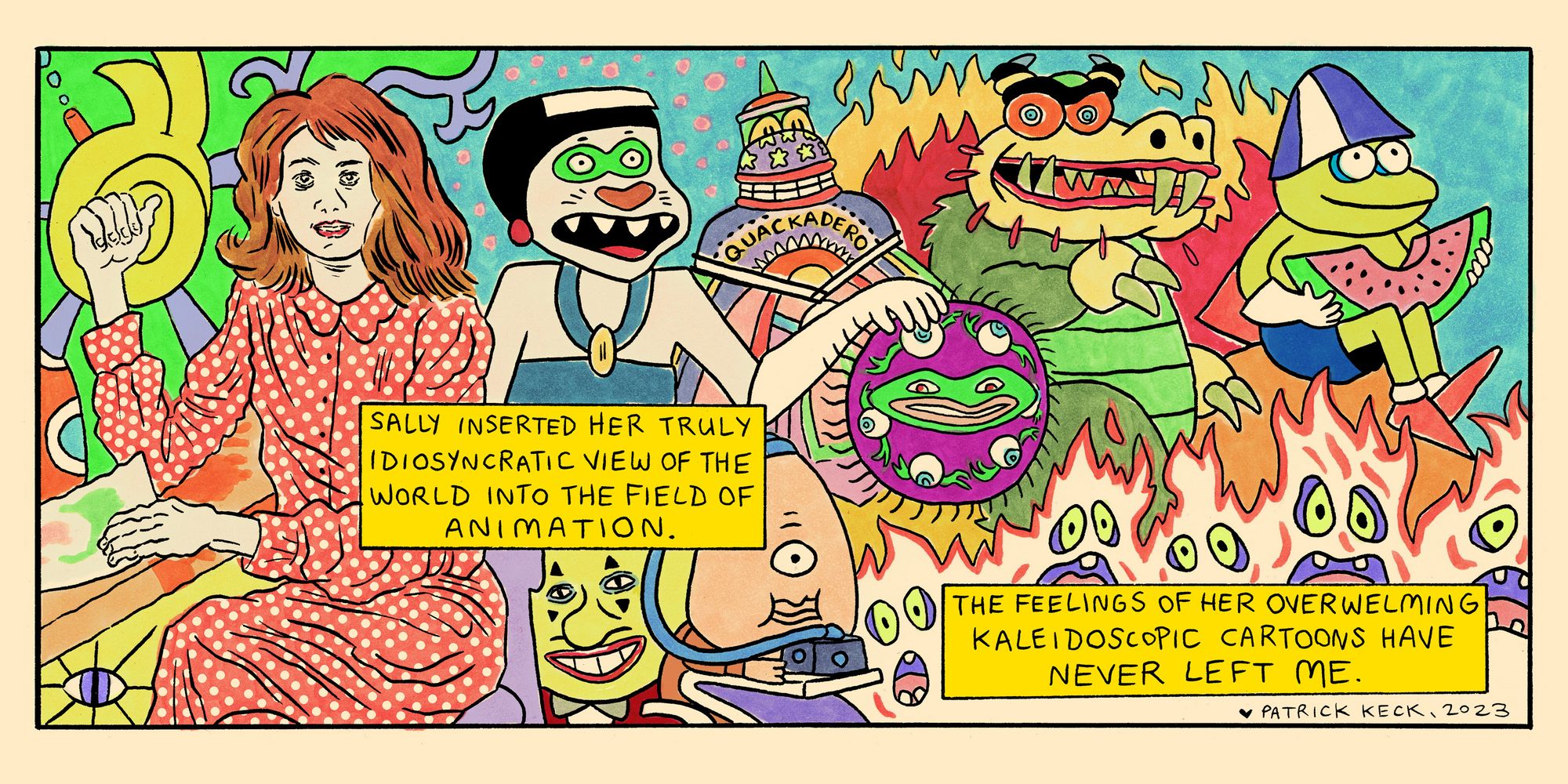 Patrick Keck’s The Many Frog Faces of Sally Cruikshank | Magazine | MoMA