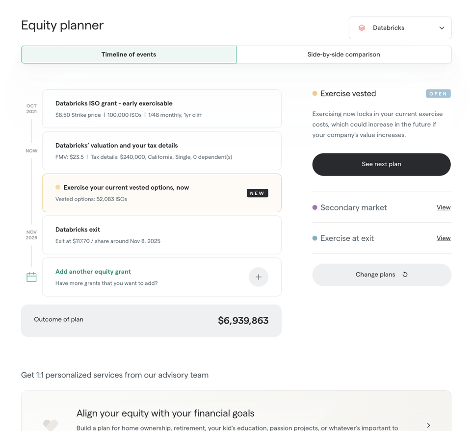 The leading financial advisor for tech people — Secfi
