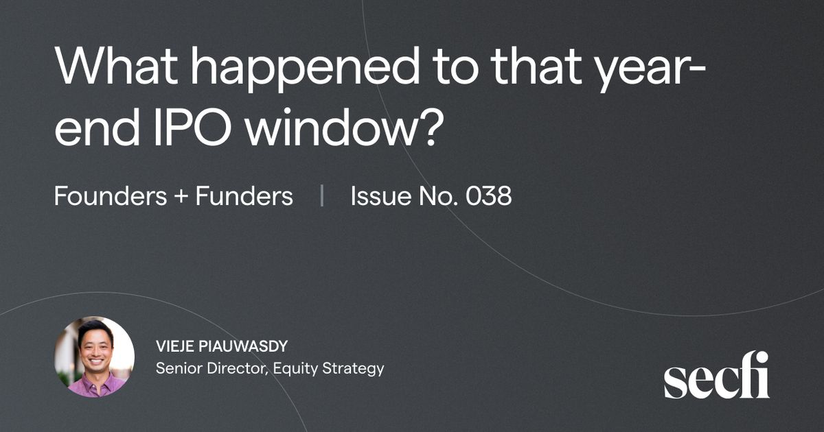 What happened to the 2023 tech IPO window? — Secfi