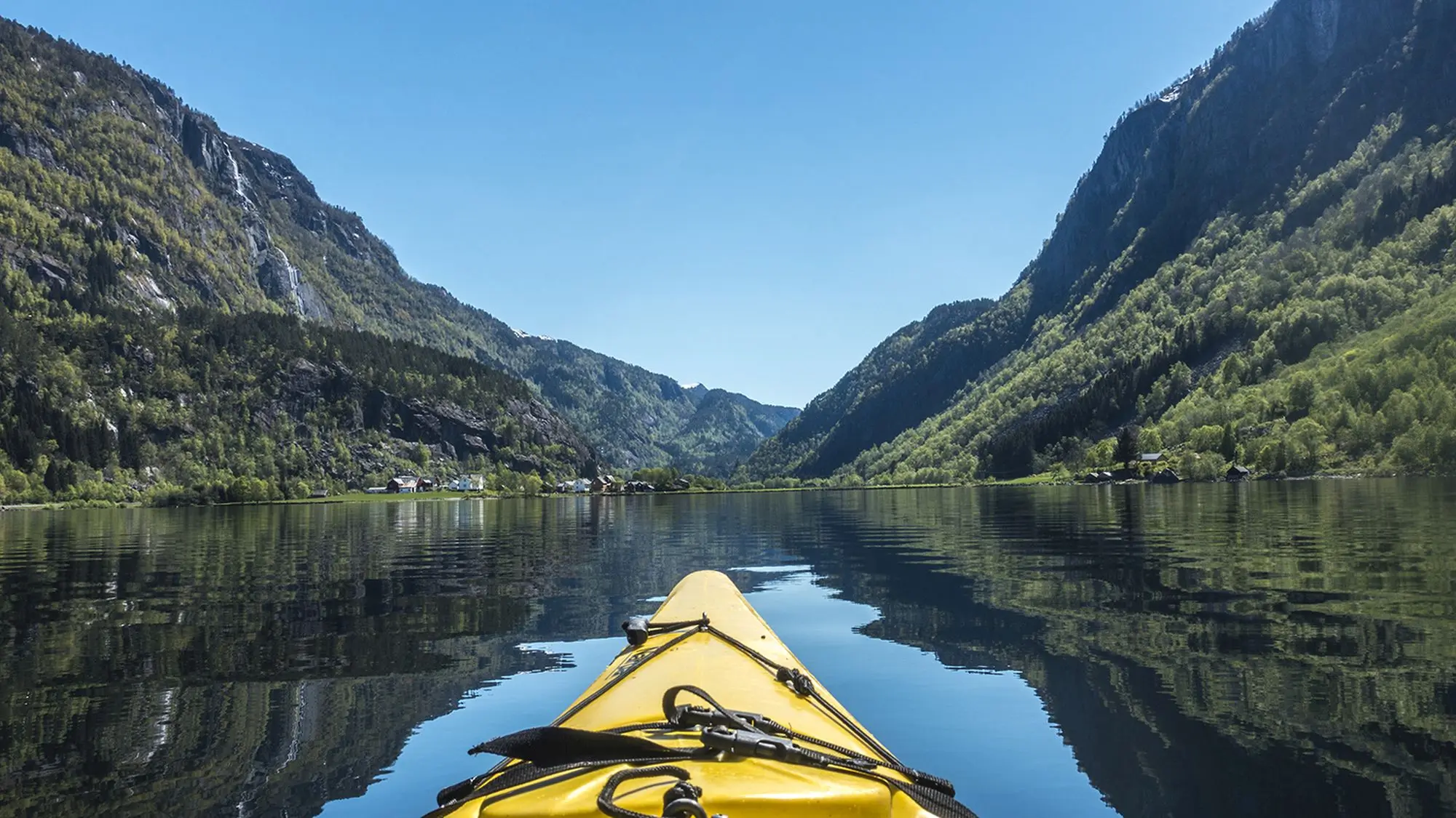 Kayaking in Odda, Norway