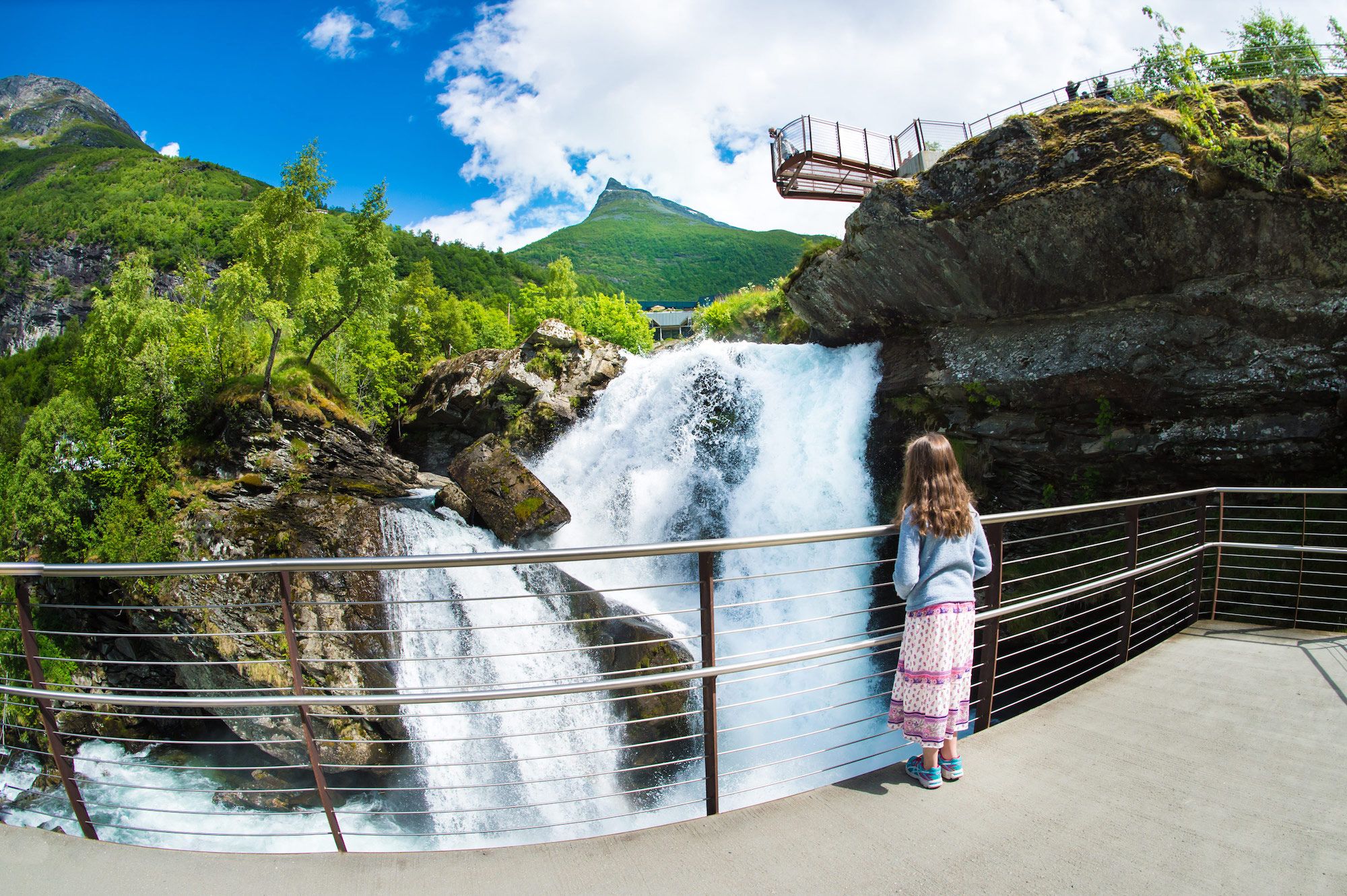 Waterfall Walk & Norwegian Fjord Centre in Geiranger