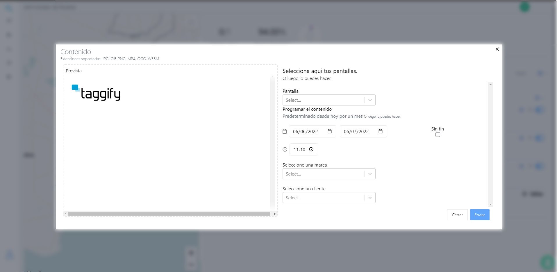 How to upload content in Digital Signage CMS | Knowledge Base | Taggify