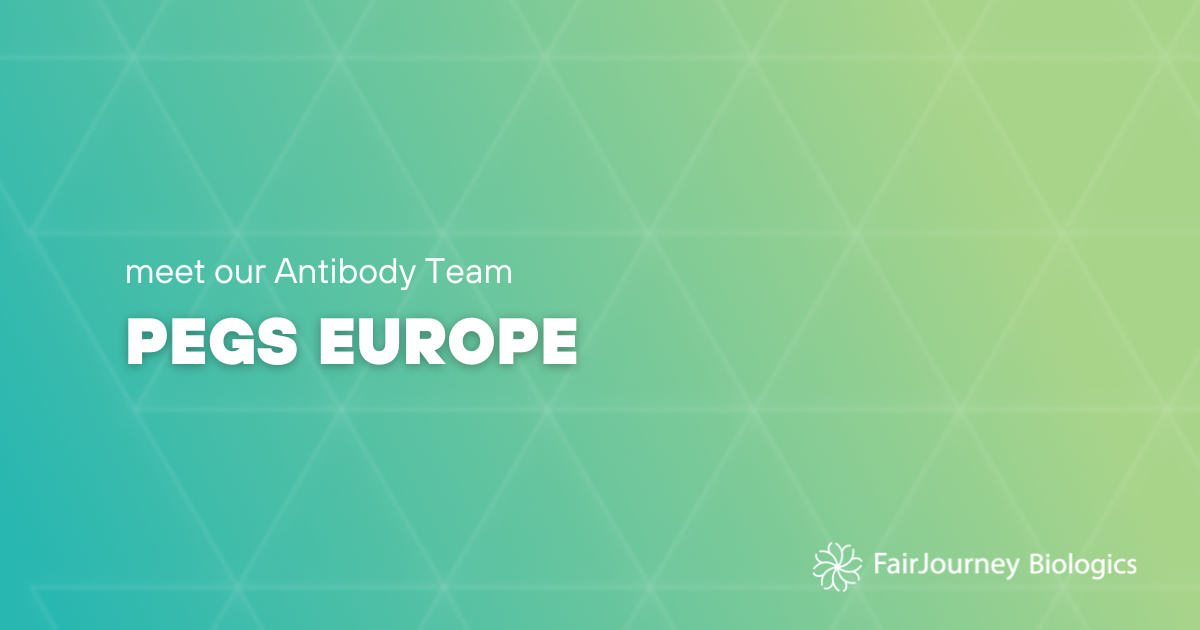 FairJourney Biologics is attending PEGS Europe 2024