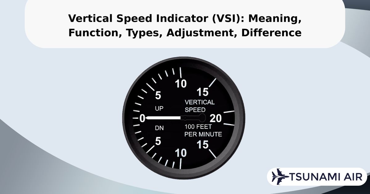 Vertical Speed Indicator (VSI): Meaning, Function, Types, Adjustment ...