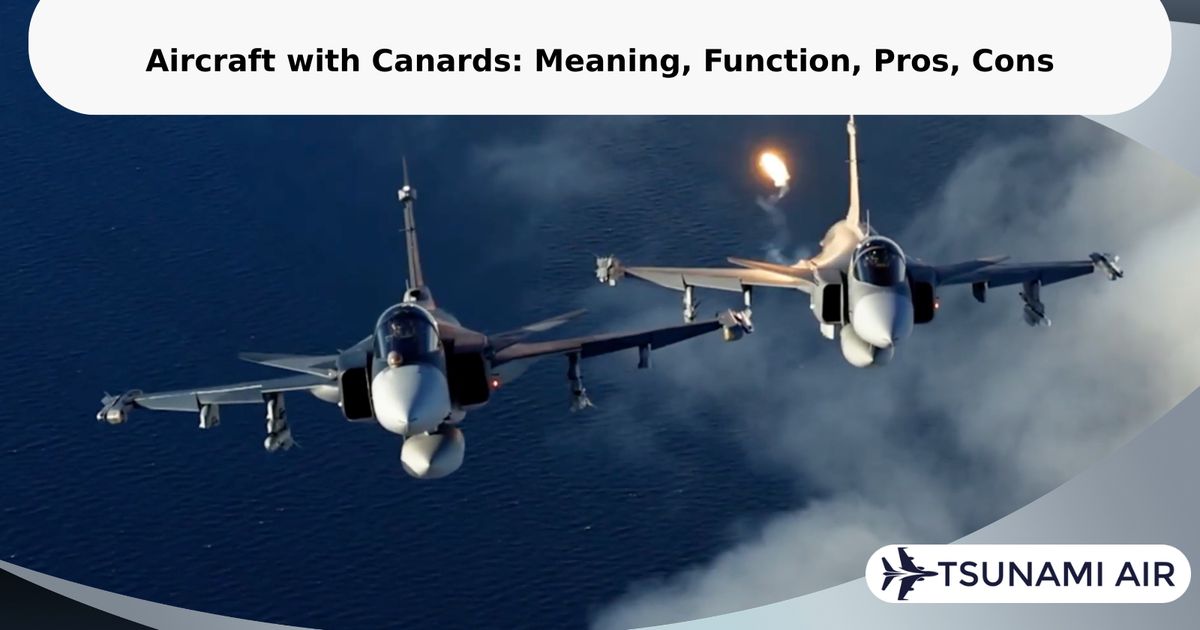 Aircraft with Canards: Meaning, Function, Pros, Cons