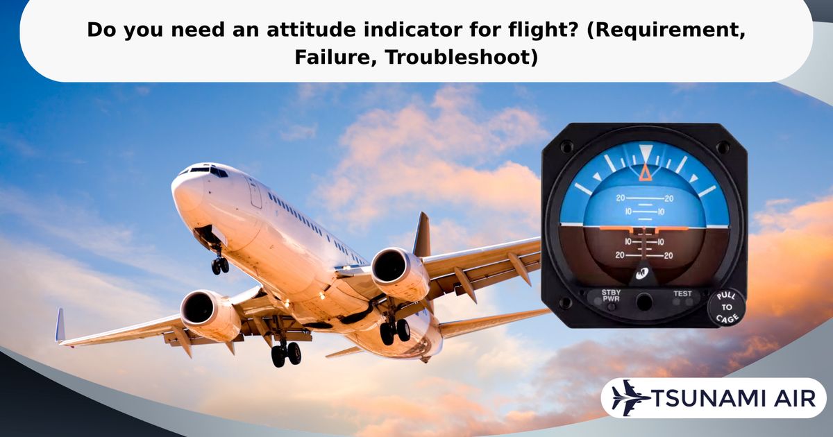 Do you need an attitude indicator for flight? (Requirement, Failure ...