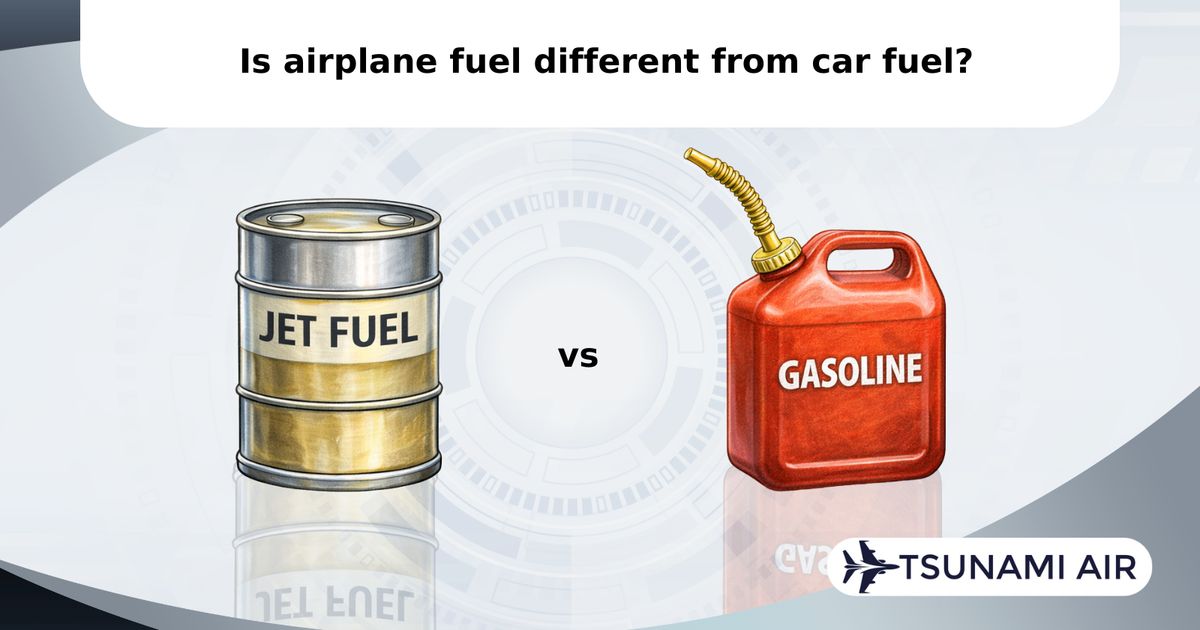 Is airplane fuel different from car fuel?