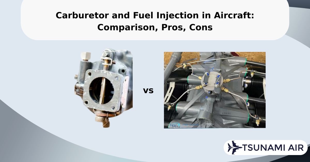 Carburetor and Fuel Injection in Aircraft: Comparison, Pros, Cons