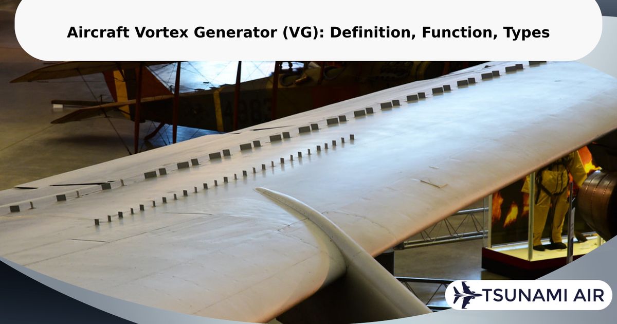 Aircraft Vortex Generator (VG): Definition, Function, Types