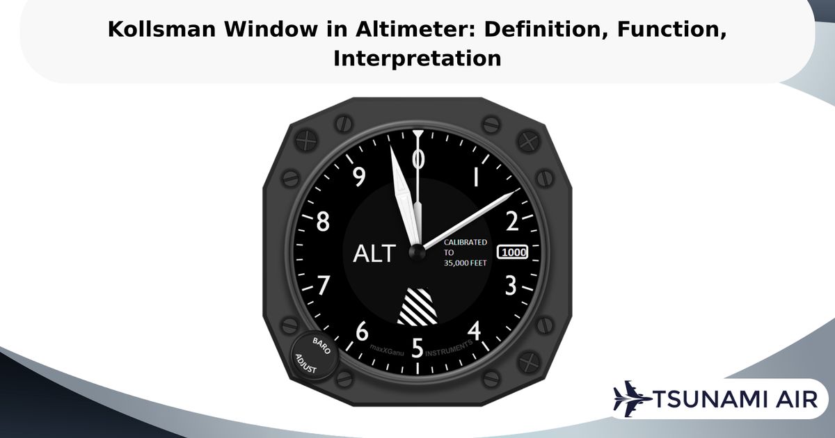 Kollsman Window in Altimeter: Definition, Function, Interpretation