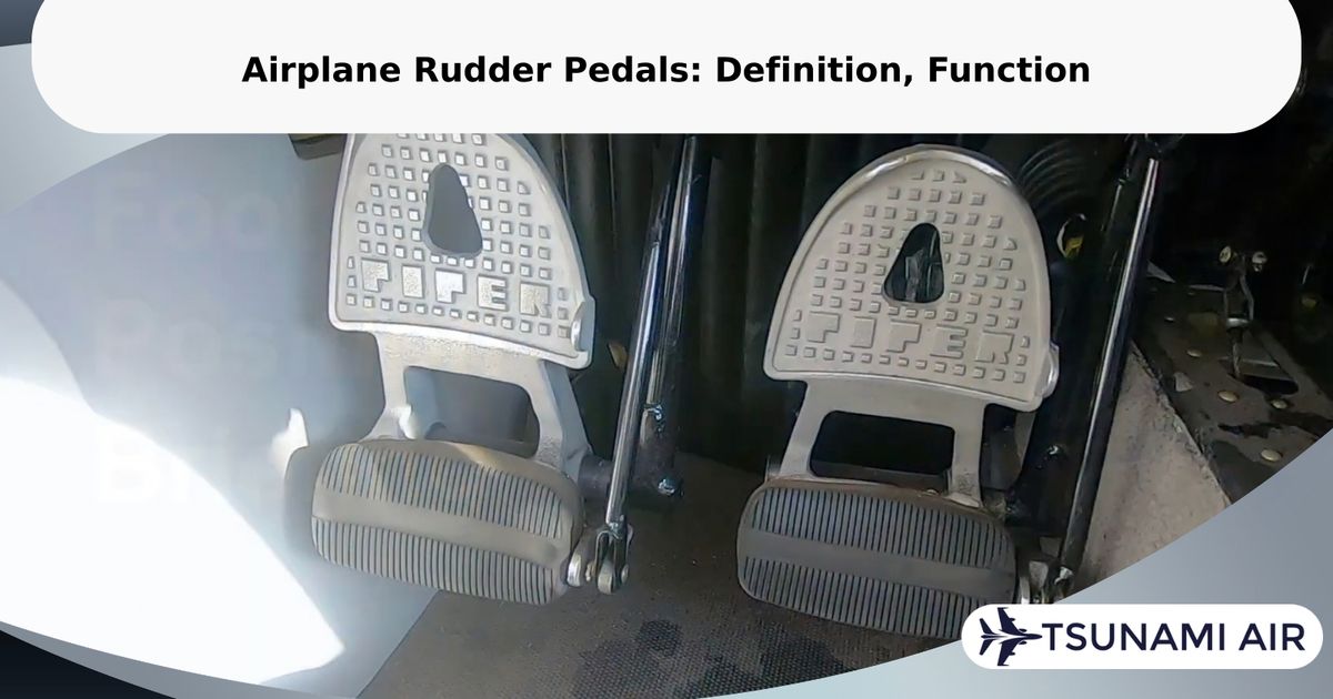 Airplane Rudder Pedals: Definition, Function