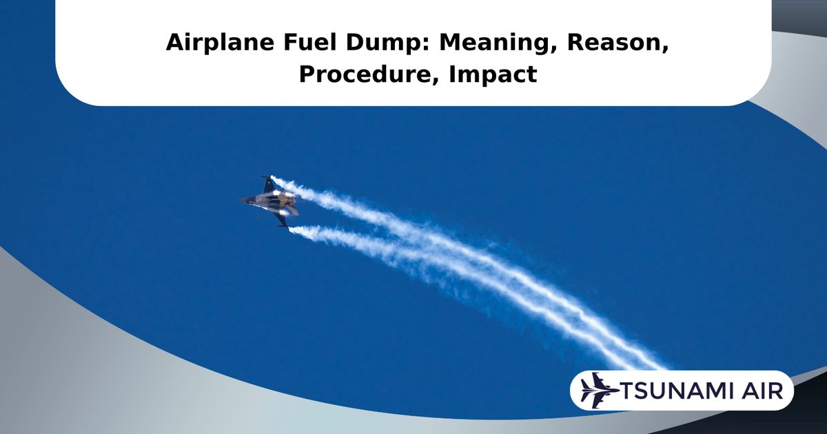 Airplane Fuel Dump: Meaning, Reason, Procedure, Impact