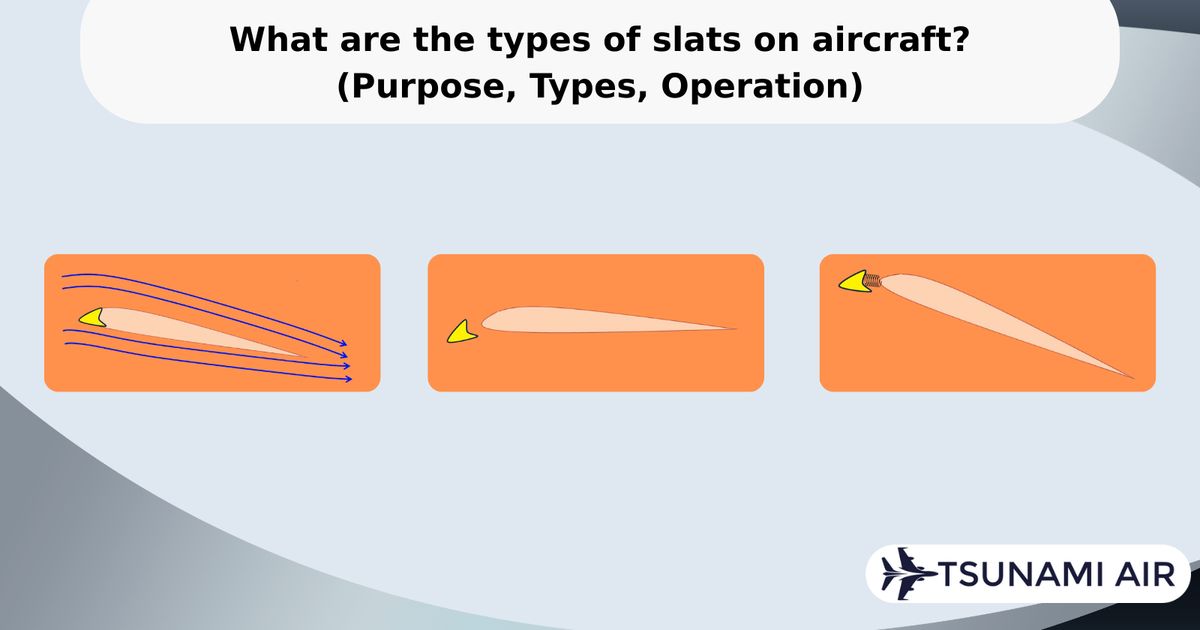 What are the types of slats on aircraft? (Purpose, Types, Operation)